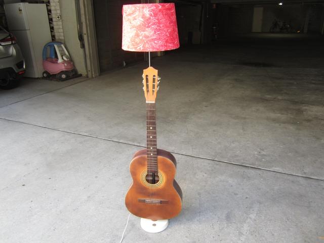 Original , hand made floor lamp ,,My old guitar,. - Floor Lamps in ...
