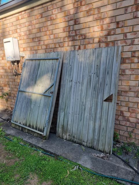 Wooden fence double gate - Building Materials in Flinders View QLD ...