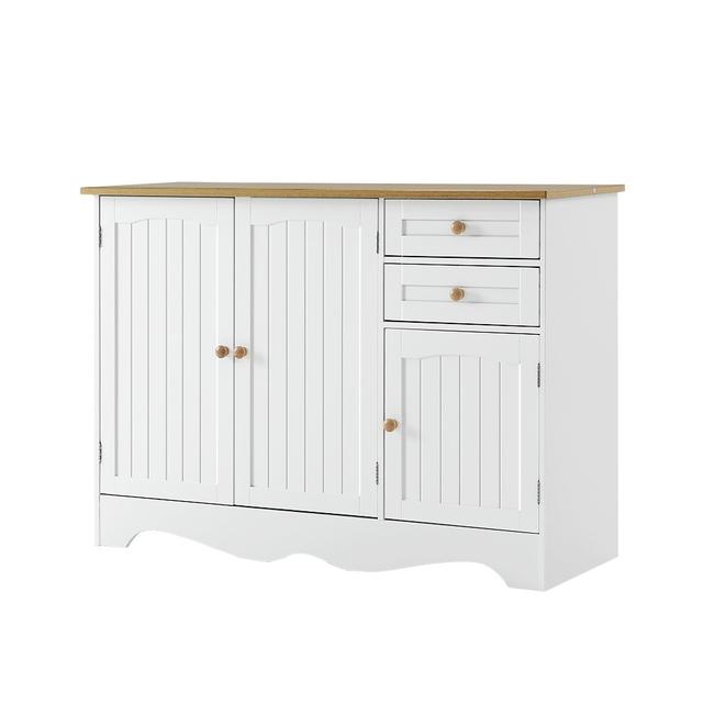 Buffet Sideboard 3 Doors - BERNE White - Buffets & Side Tables in ...
