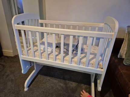 bassinet, white and rocking - Cots & Bedding in Camberwell VIC ...