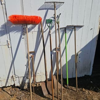 used garden tools