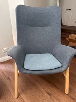 High-back armchair Gunnard blue in colour IKEA (Vedbo) - Armchairs in ...
