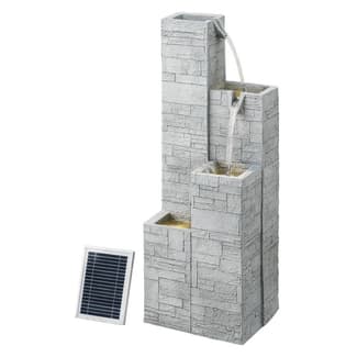 AU STOCK Gardeon Solar Fountain Water Feature Outdoor Indoor 4-Tier ...