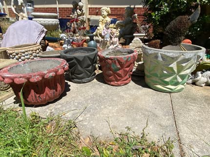 Vintage concrete pots - Pots & Garden Beds in Mundaring WA | Gumtree ...